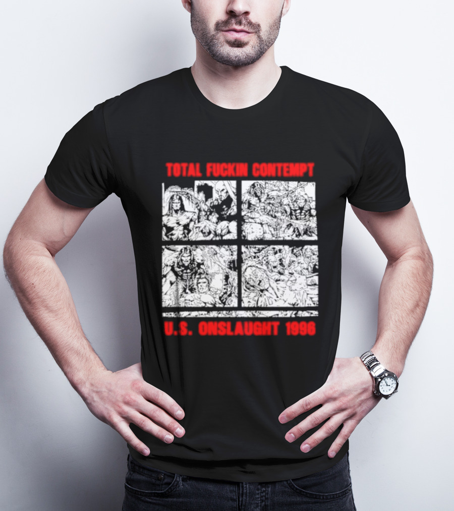 Internal Bleeding Total Fuckin Contempt US Onslaught 1996 T-Shirt