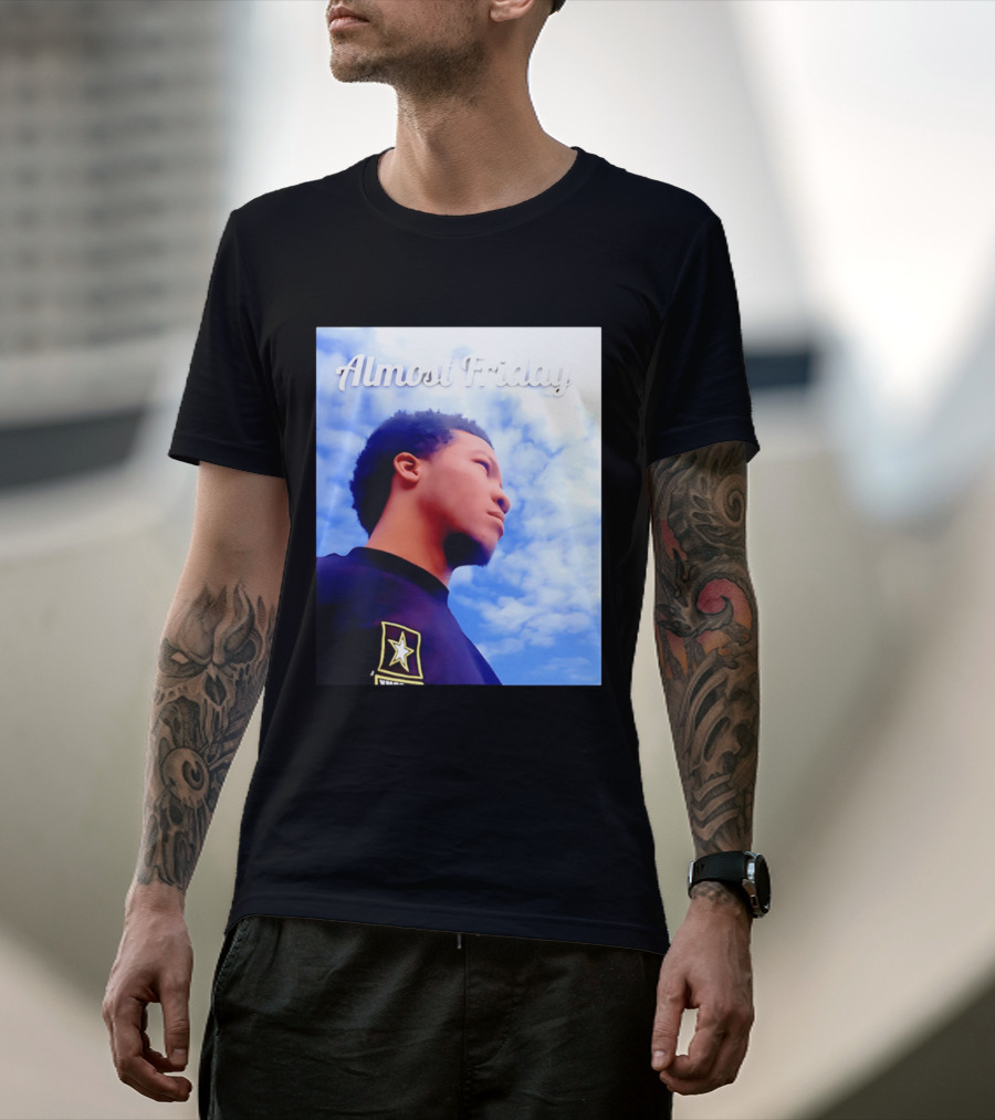 Almost Friday Jalen Brunson NWTS Basketball Sky T-Shirt