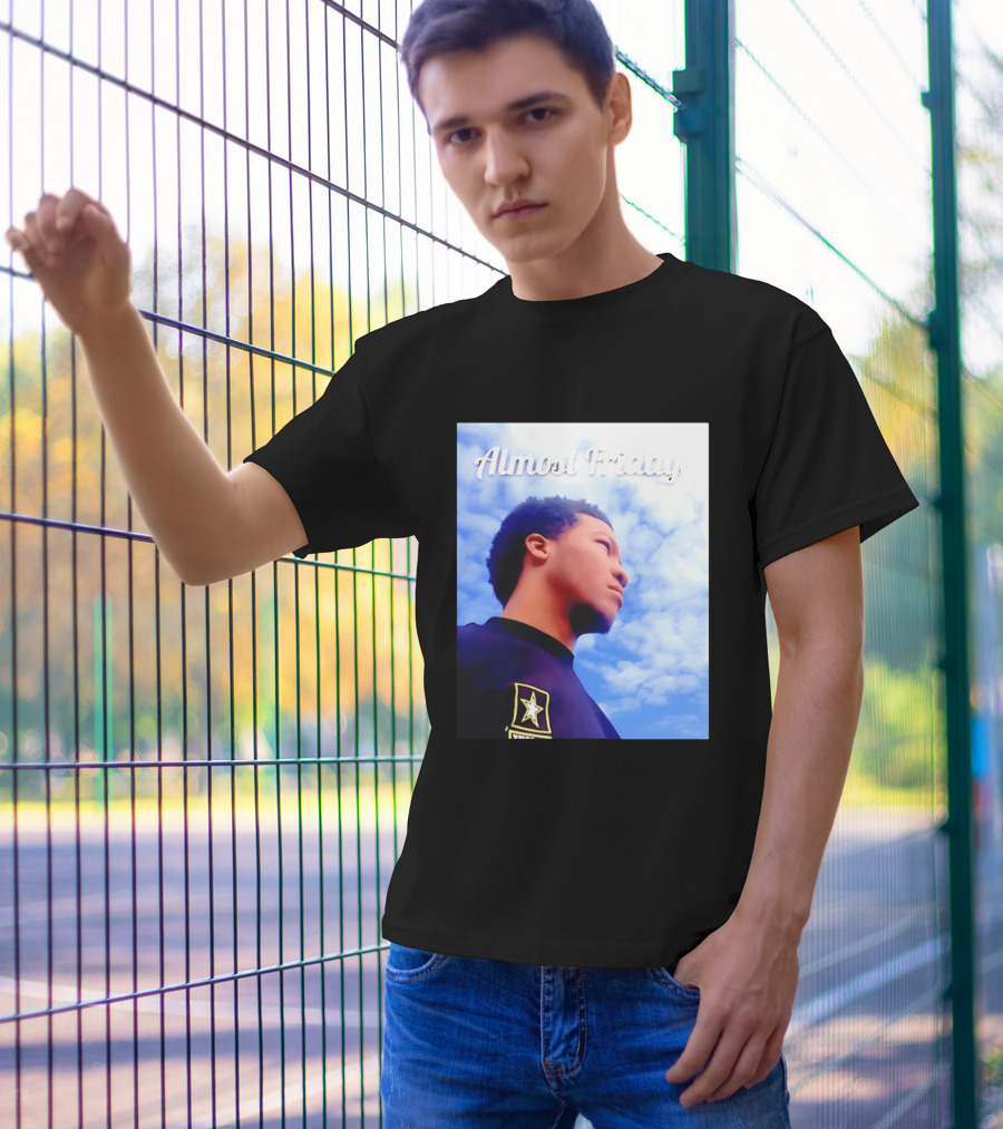 Almost Friday Jalen Brunson NWTS Basketball Sky T-Shirt