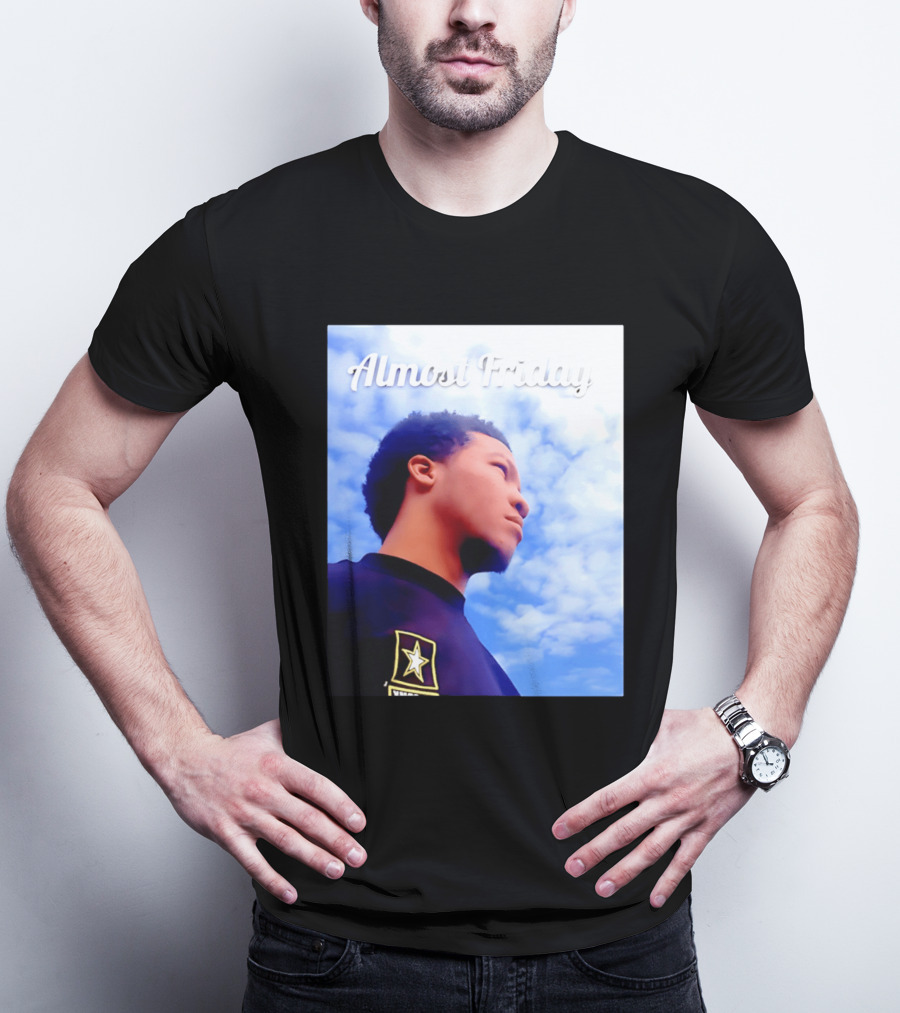 Almost Friday Jalen Brunson NWTS Basketball Sky T-Shirt