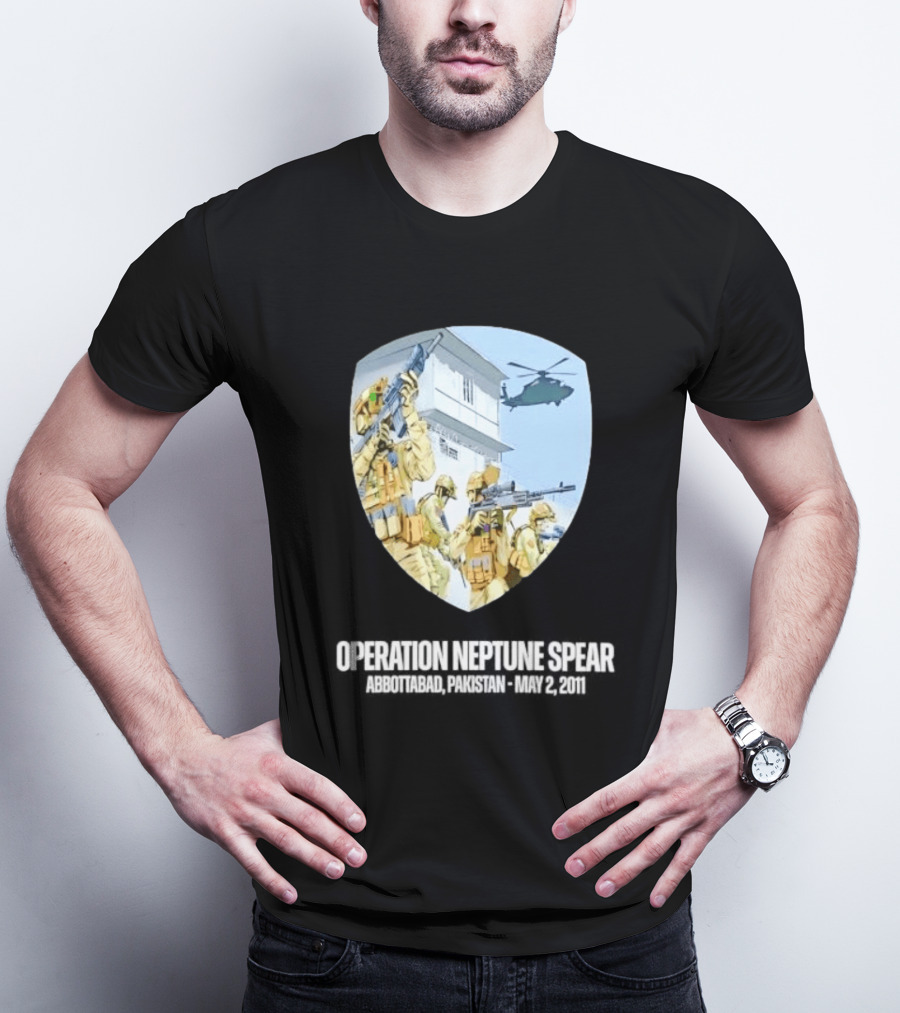 Operation Neptune Spear Abbottabad Pakistan May 2 2011 Military Team Helicopter Shield T-Shirt
