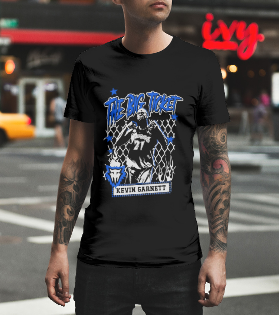 Kevin Garnett The Big Ticket Minnesota Timberwolves Legendary Player T-Shirt