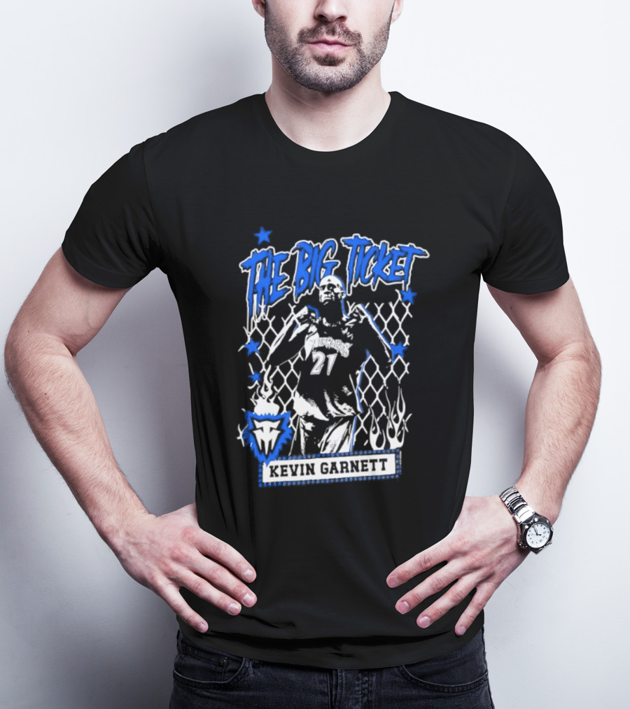 Kevin Garnett The Big Ticket Minnesota Timberwolves Legendary Player T-Shirt