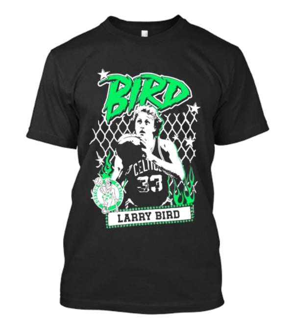 Boston Celtics Larry Bird NBA Player Number 33 T-Shirt