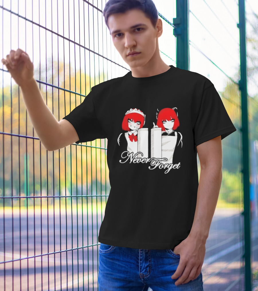 Maid Anime 9 11 Twin Towers Never Forget T-Shirt