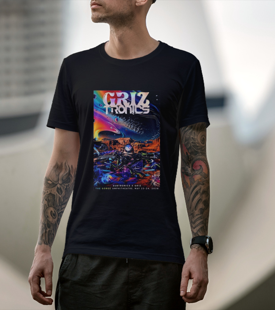 GRiZTRONICS Subtronics The Gorge Amphitheatre May 23 24, 2026 T-Shirt