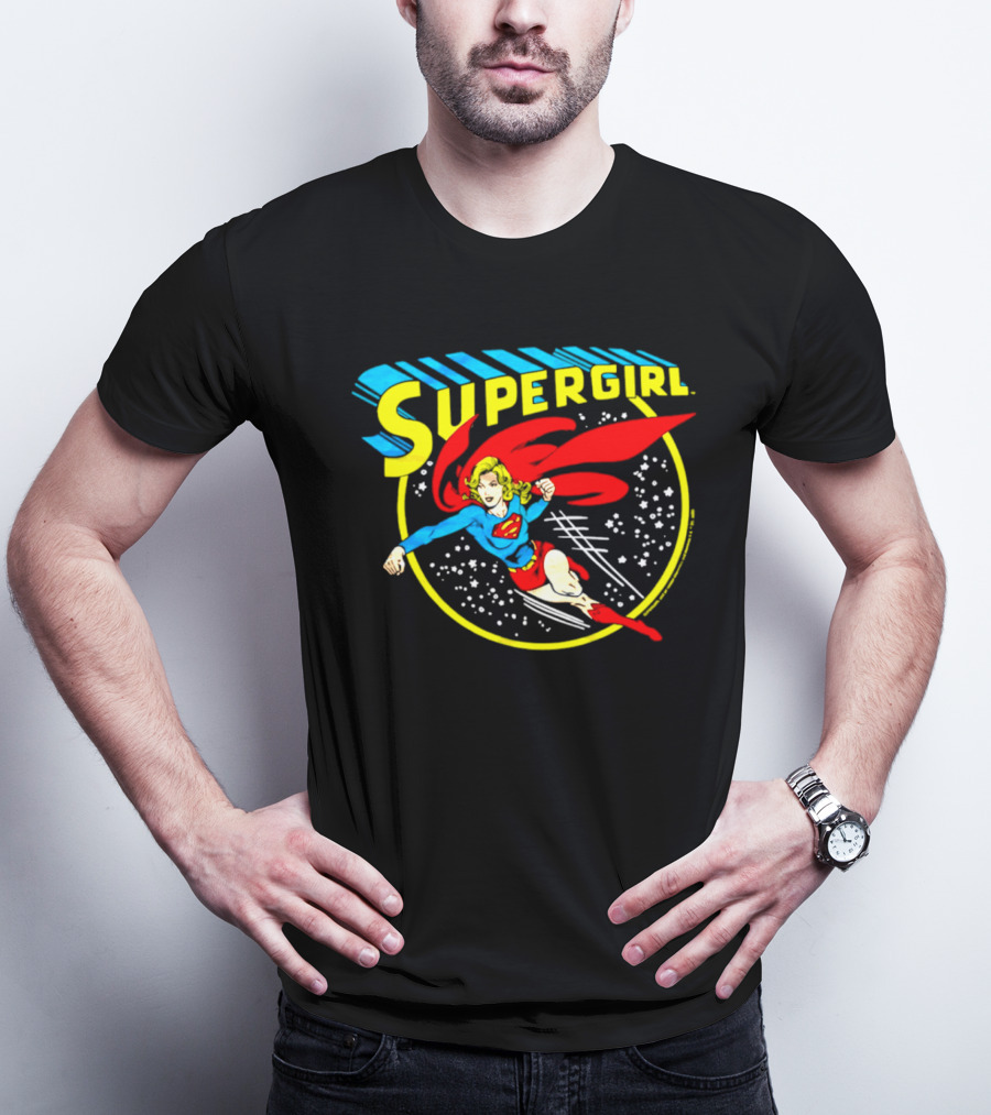 Supergirl Truth Justice Whatever Cartoon Superhero Flying Adventure T-Shirt
