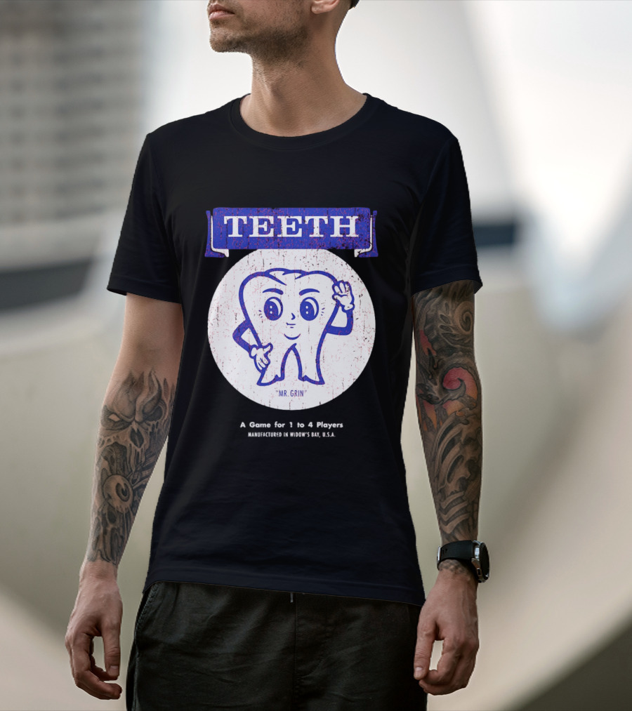 TEETH Mr. Grin Game For 1 To 4 Player T-Shirt
