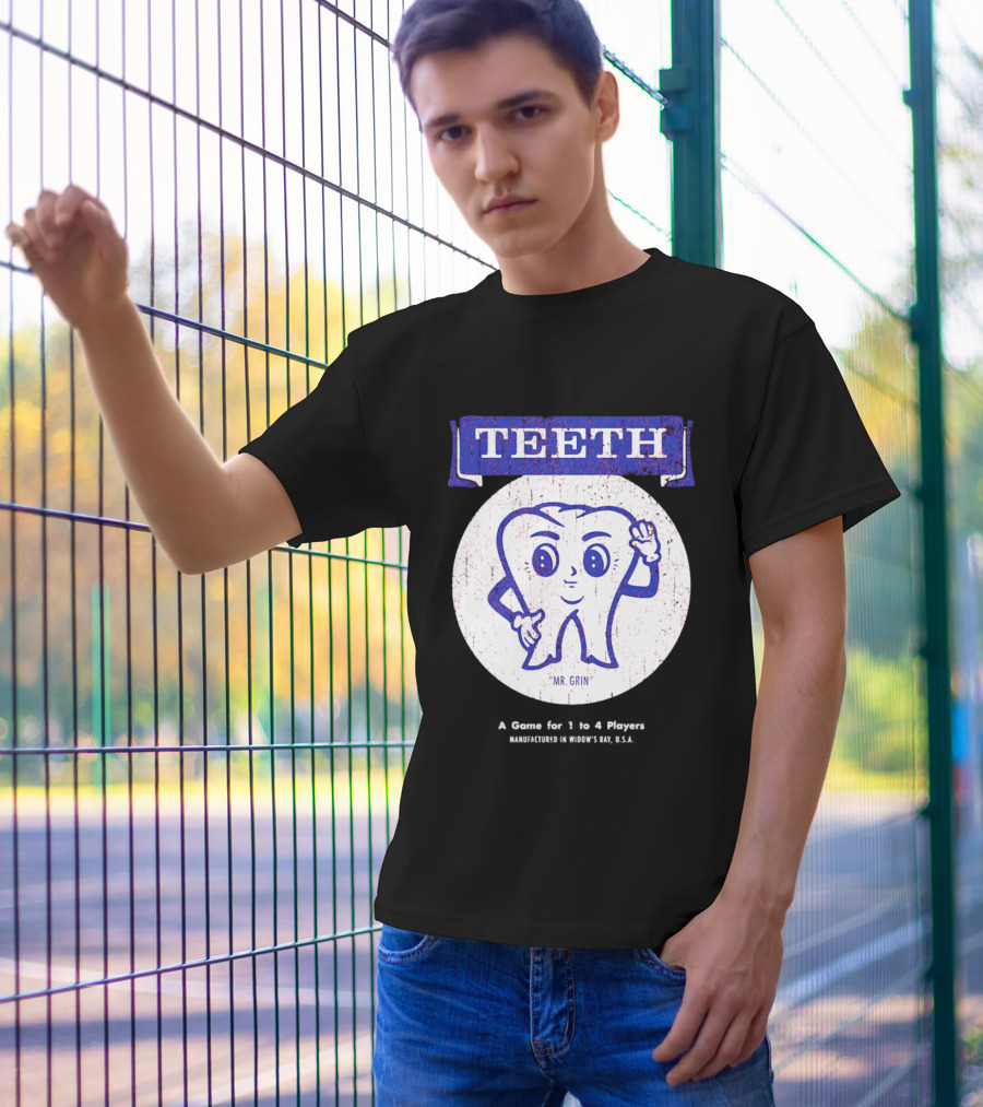 TEETH Mr. Grin Game For 1 To 4 Player T-Shirt