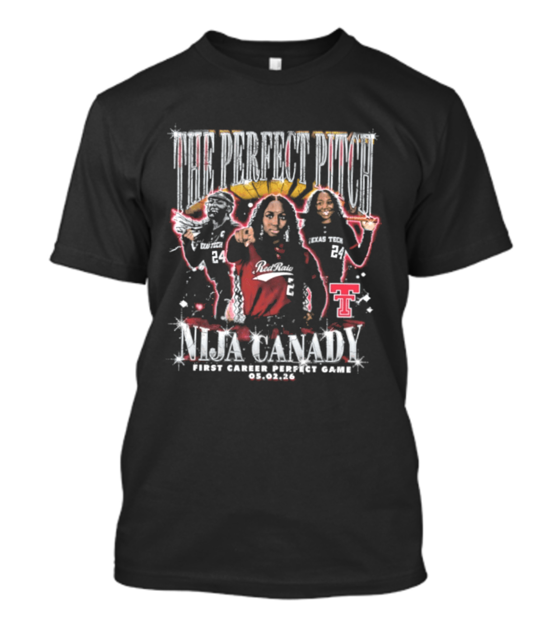 The Perfect Pitch NiJaree Canady First Career Perfect Game Texas Tech T-Shirt
