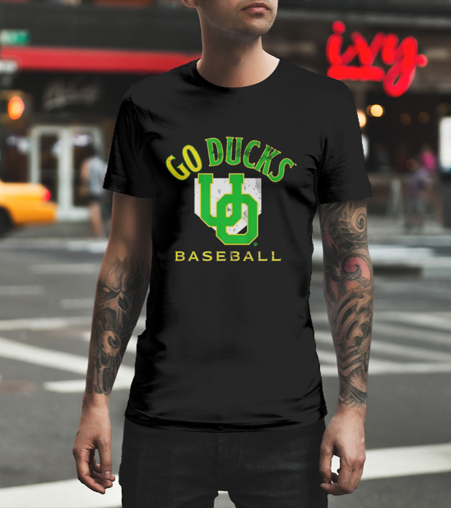 Go Ducks UO Oregon Baseball T-Shirt