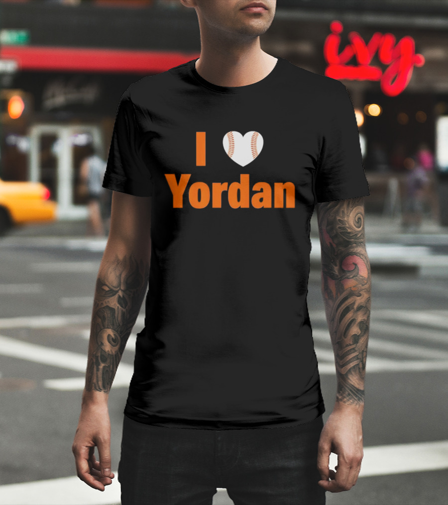 Yordan Alvarez Houston Astros MLB I Love Baseball T-Shirt