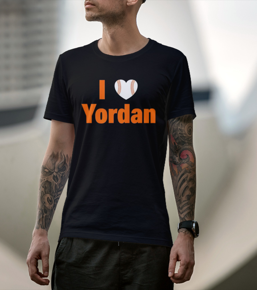 Yordan Alvarez Houston Astros MLB I Love Baseball T-Shirt