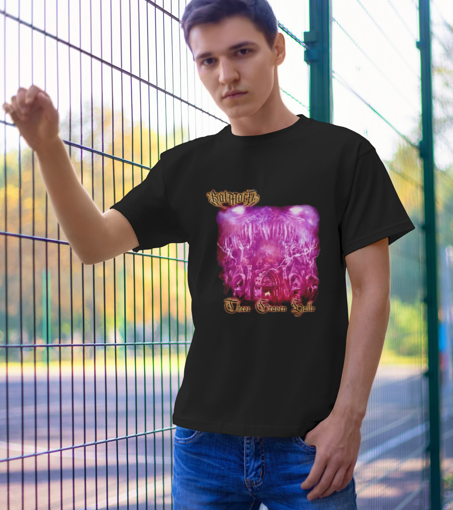 Balmorth These Graven Halls Gothic Purple Cathedral Fantasy T-Shirt