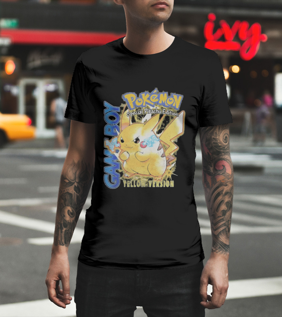 Game Boy Pokémon Special Pikachu Edition Yellow Version T-Shirt