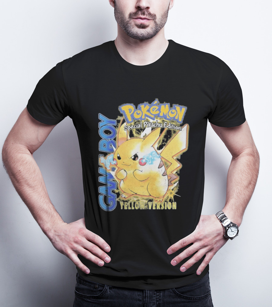 Game Boy Pokémon Special Pikachu Edition Yellow Version T-Shirt
