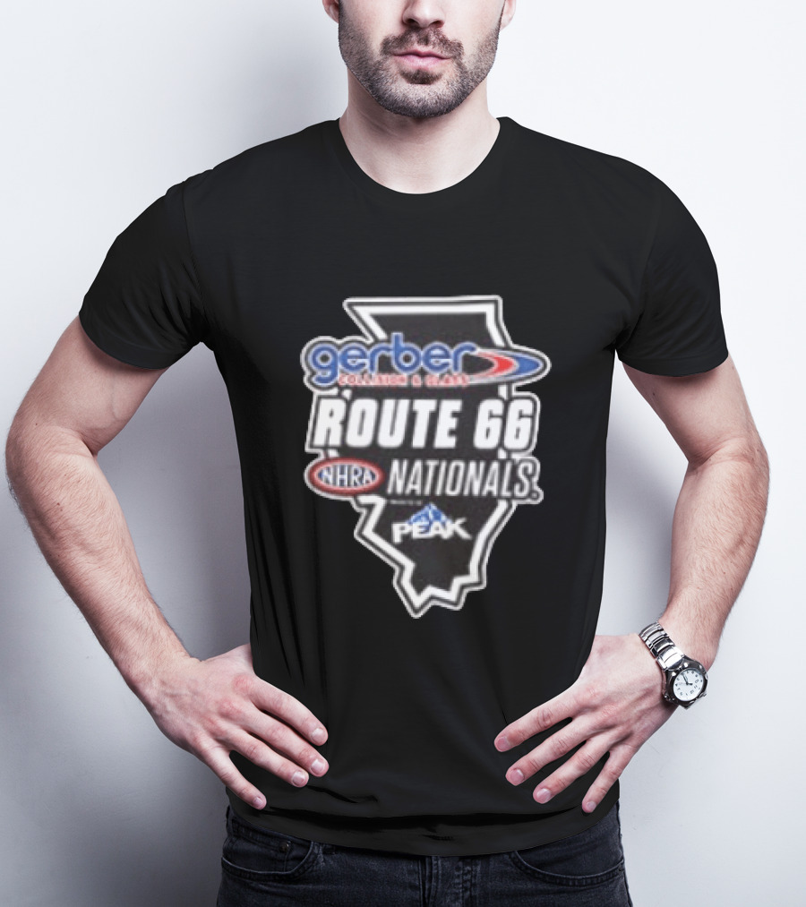Chicago 2026 NHRA Gerber Collision & Glass Route 66 Nationals Peak Nitro Junkie T-Shirt