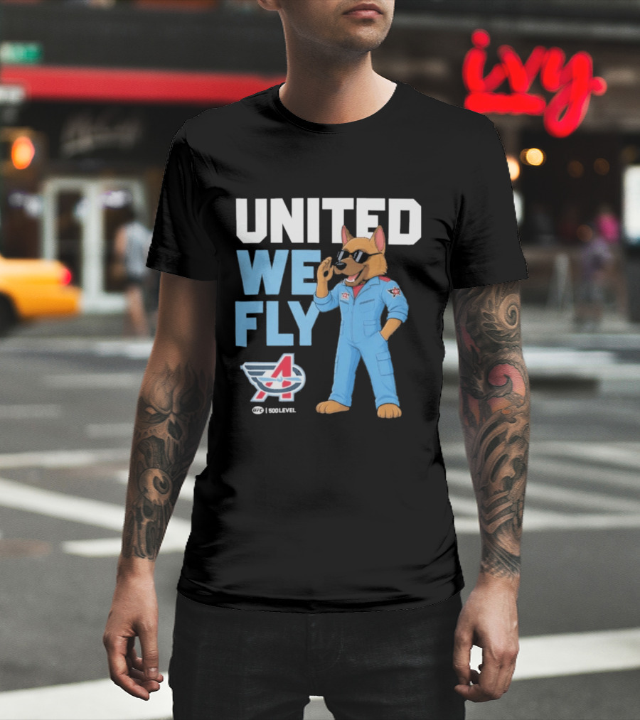 United We Fly Columbus Aviators UFL Maverick Navy T-Shirt