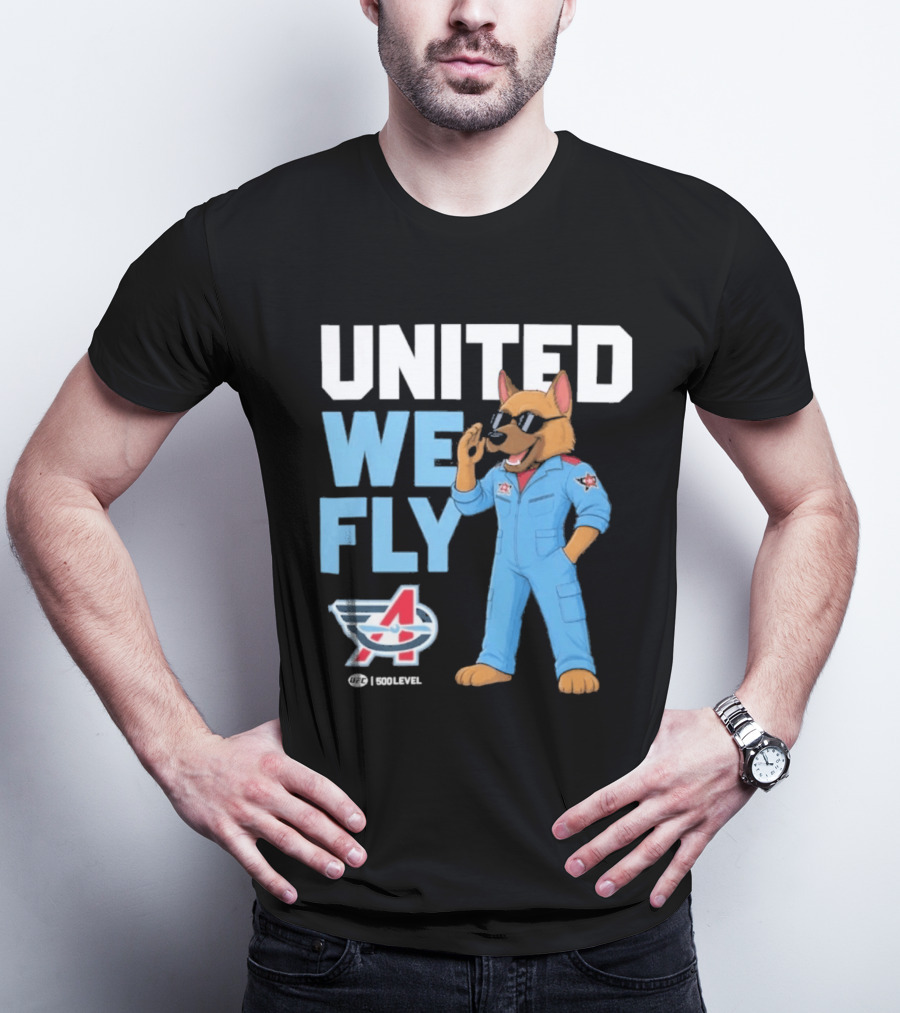 United We Fly Columbus Aviators UFL Maverick Navy T-Shirt