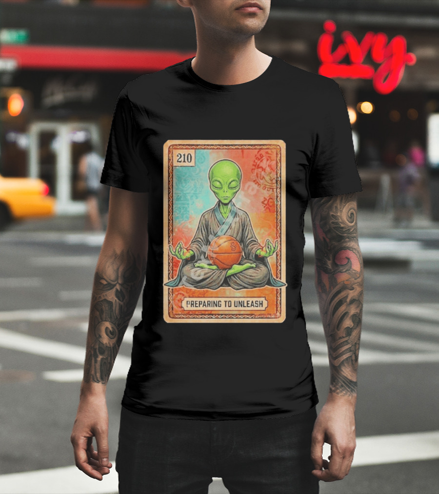 Preparing To Unleash Alien 210 San Antonio Spurs Basketball T-Shirt