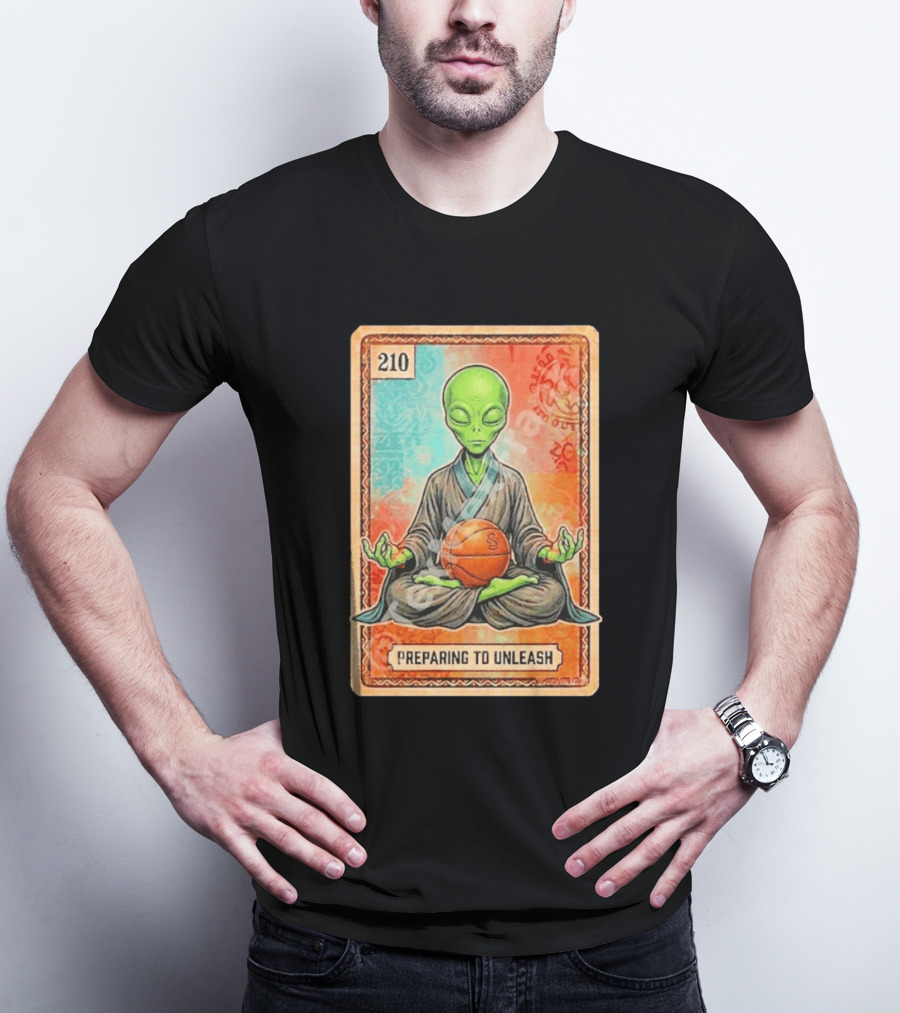 Preparing To Unleash Alien 210 San Antonio Spurs Basketball T-Shirt
