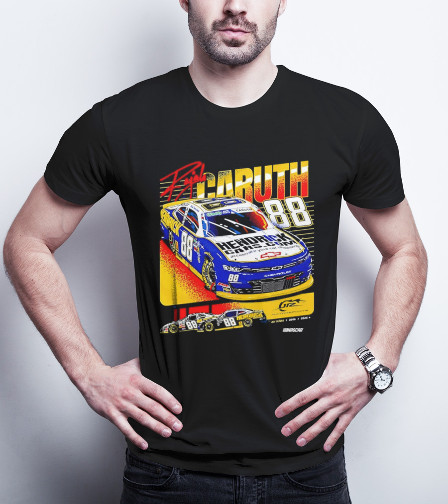 Ralph Caruth 88 Hendrick Cars.com Chevrolet Motorsports NASCAR Racing T-Shirt