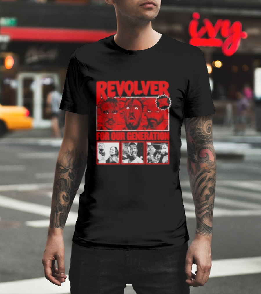 Revolver Horror Faces For Our Generation T-Shirt