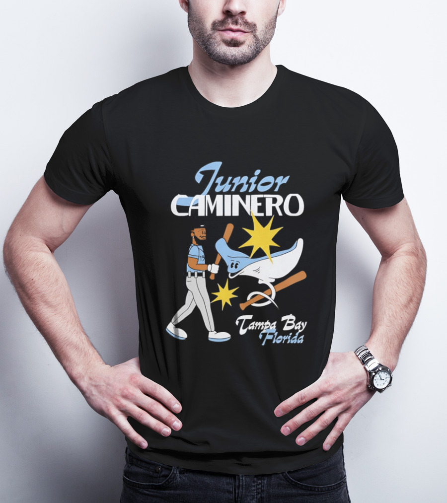 Junior Caminero Tampa Bay Florida Baseball Star And Ray T-Shirt