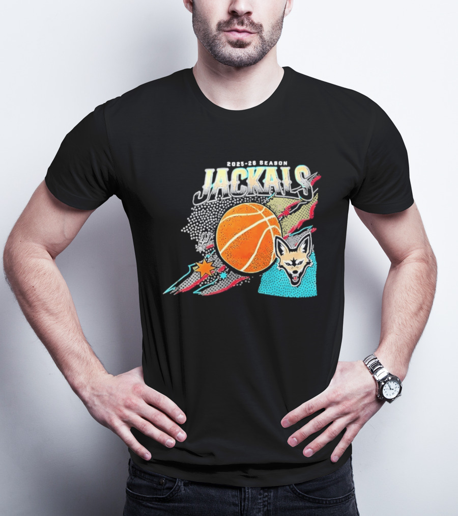 2025 26 Season Jackals Basketball Team With Fox And Starburst T-Shirt
