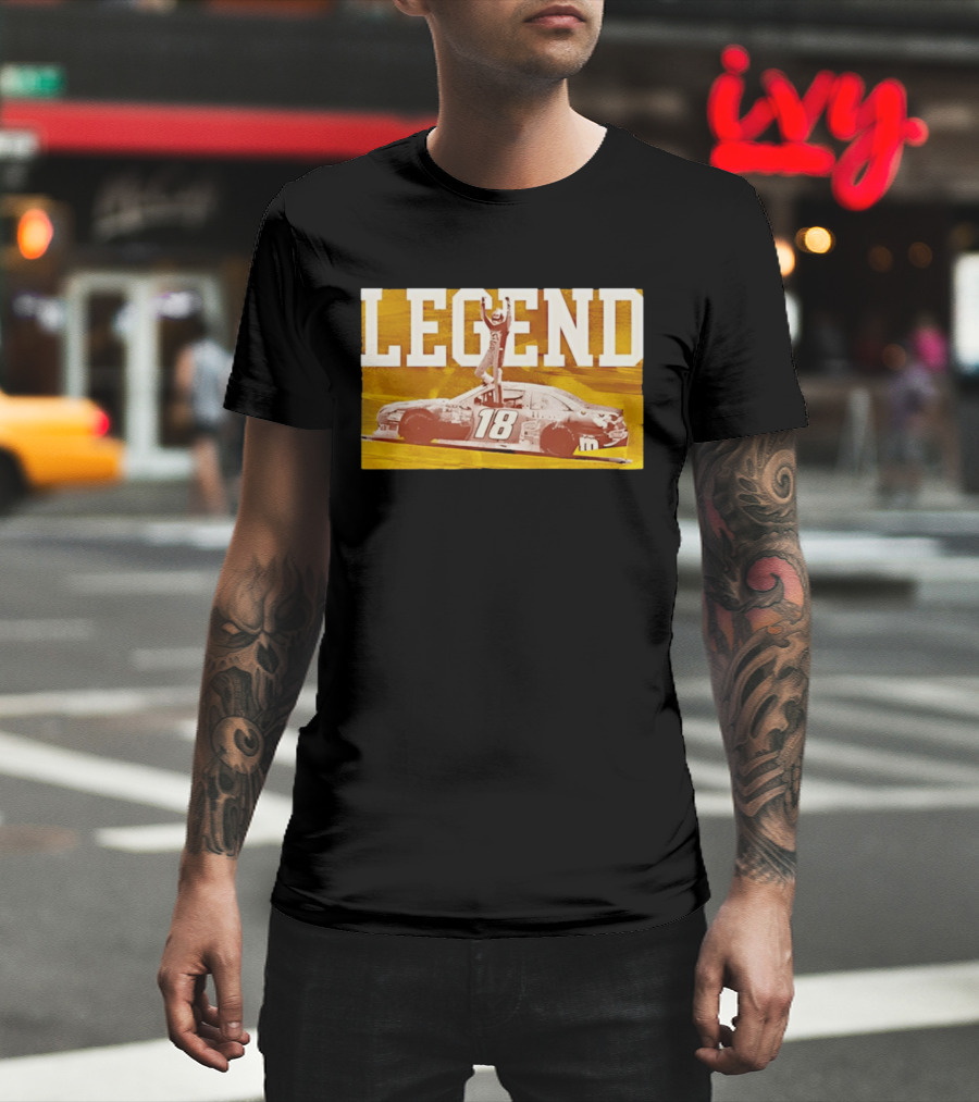 Kyle Busch 18 M&Ms Joe Gibbs Racing NASCAR Cup Series Legend Victory Celebration T-Shirt