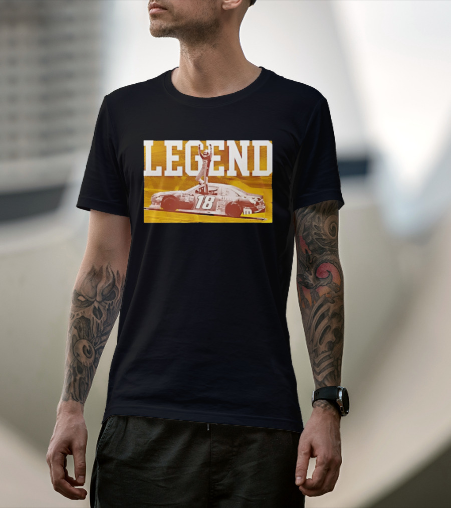 Kyle Busch 18 M&Ms Joe Gibbs Racing NASCAR Cup Series Legend Victory Celebration T-Shirt