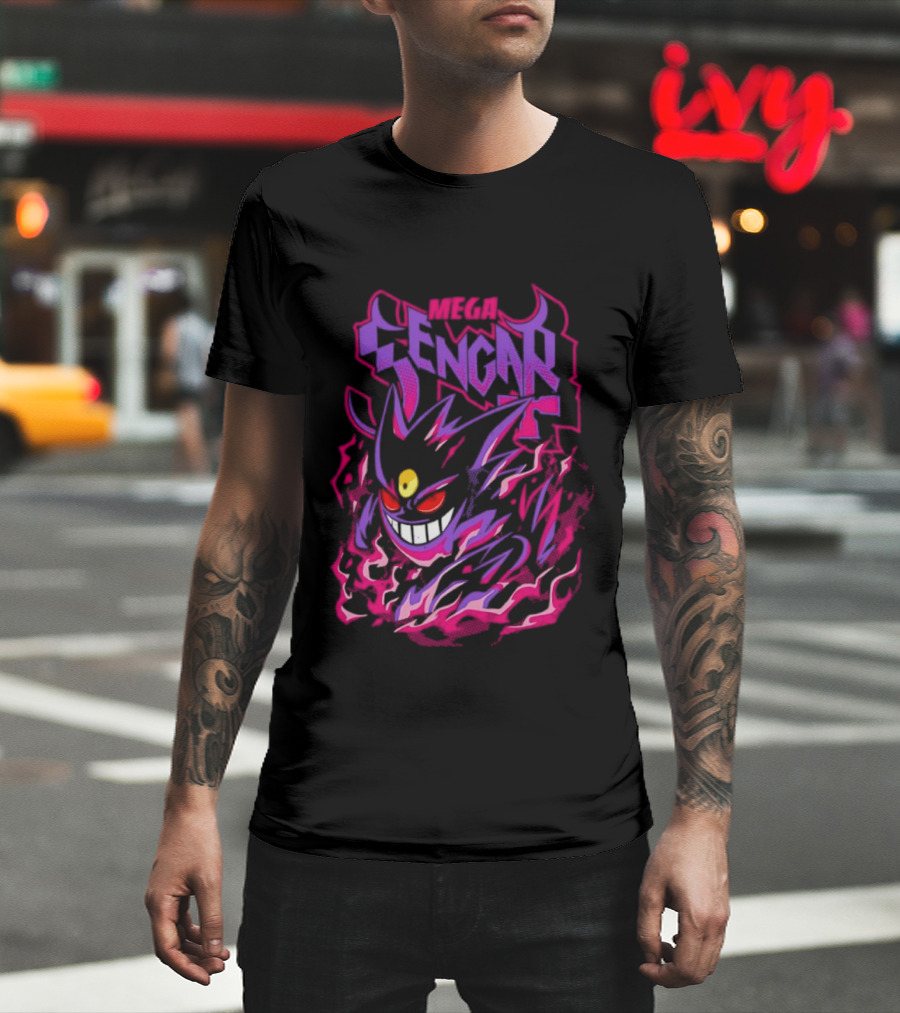 Mega Gengar Pokémon GO Fiery Purple T-Shirt
