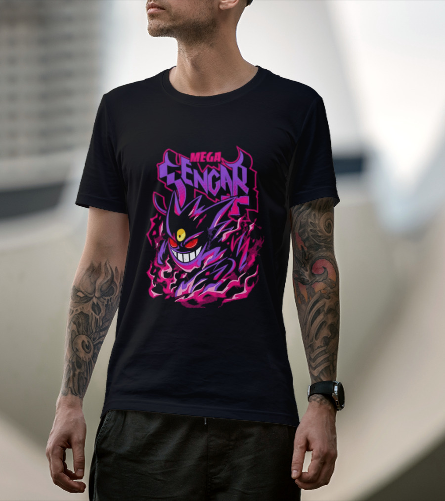 Mega Gengar Pokémon GO Fiery Purple T-Shirt