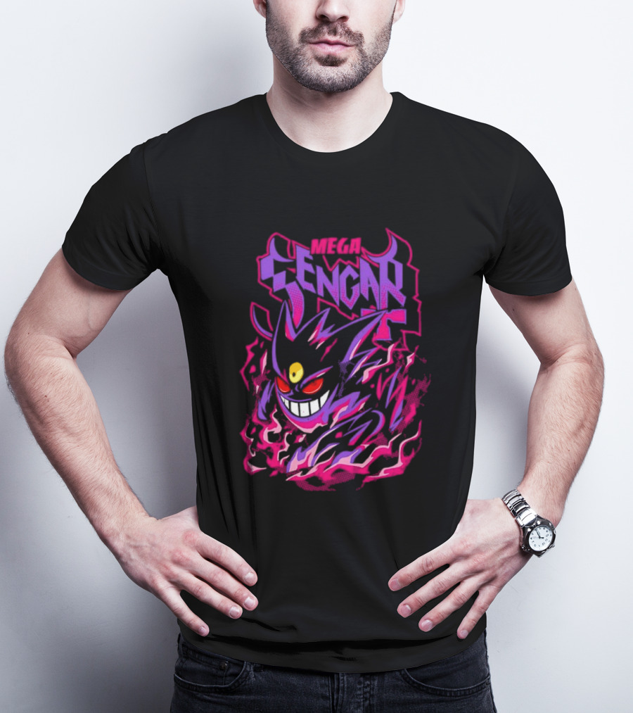 Mega Gengar Pokémon GO Fiery Purple T-Shirt