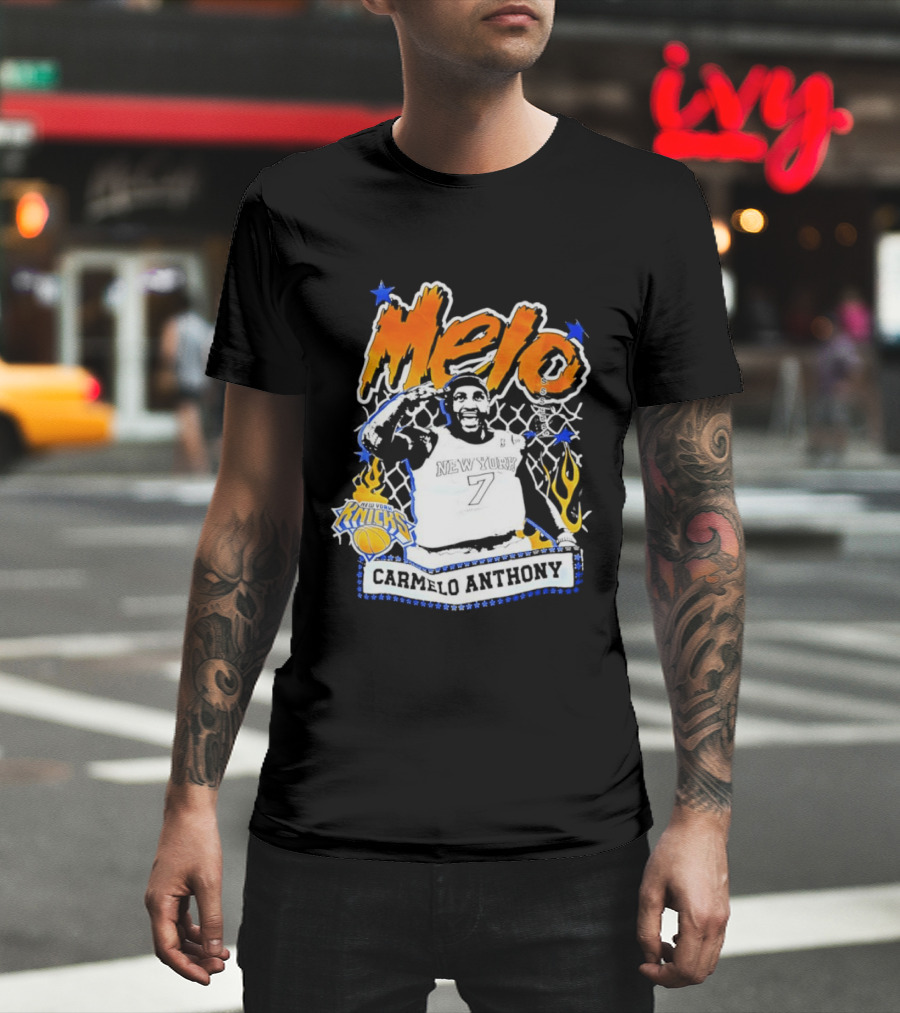 Melo Carmelo Anthony New York Knicks Basketball Star T-Shirt