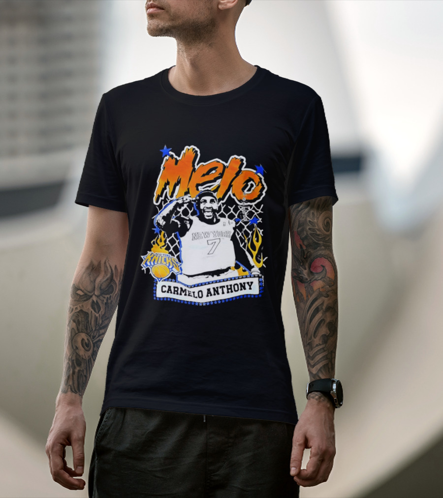 Melo Carmelo Anthony New York Knicks Basketball Star T-Shirt