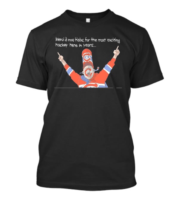 Merci à Nos Habs Pour Les Moments Magiques De Hockey Avec Le Canadien De Montréal T-Shirt