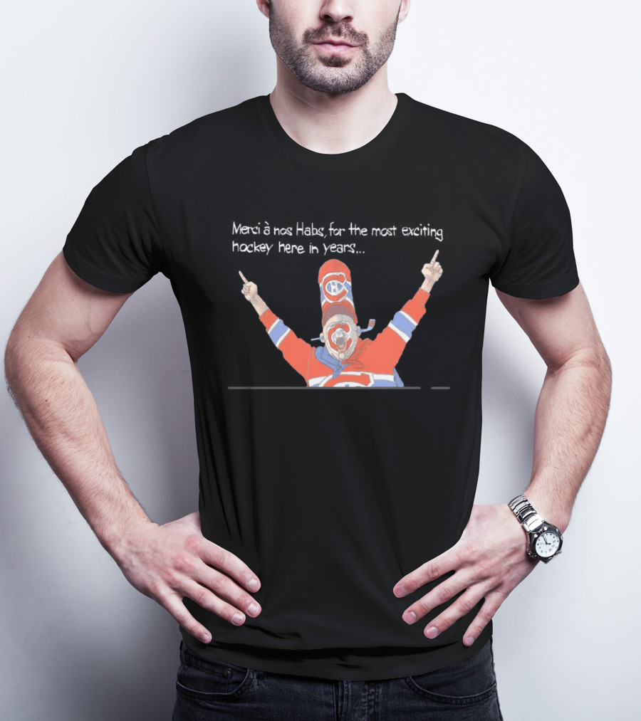 Merci à Nos Habs Pour Les Moments Magiques De Hockey Avec Le Canadien De Montréal T-Shirt