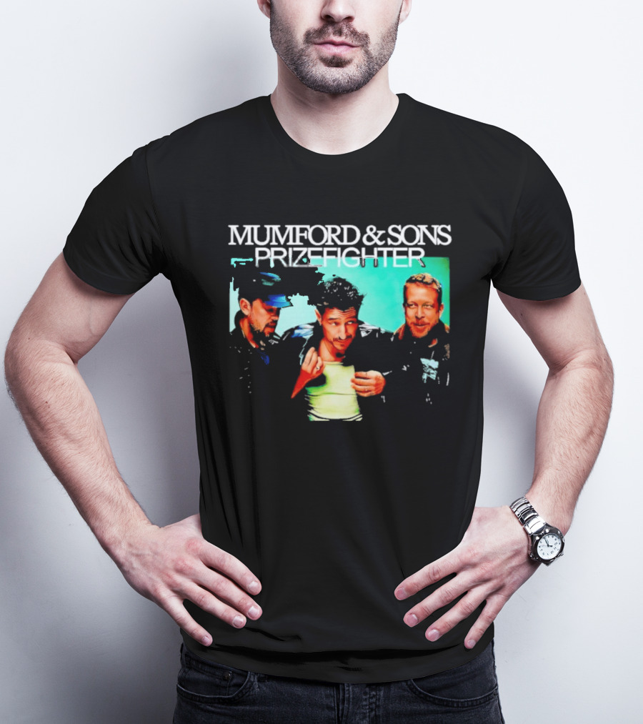 Mumford And Sons Prizefighter North America Tour 2026 City Dates Washed Vintage Band Merch T-Shirt