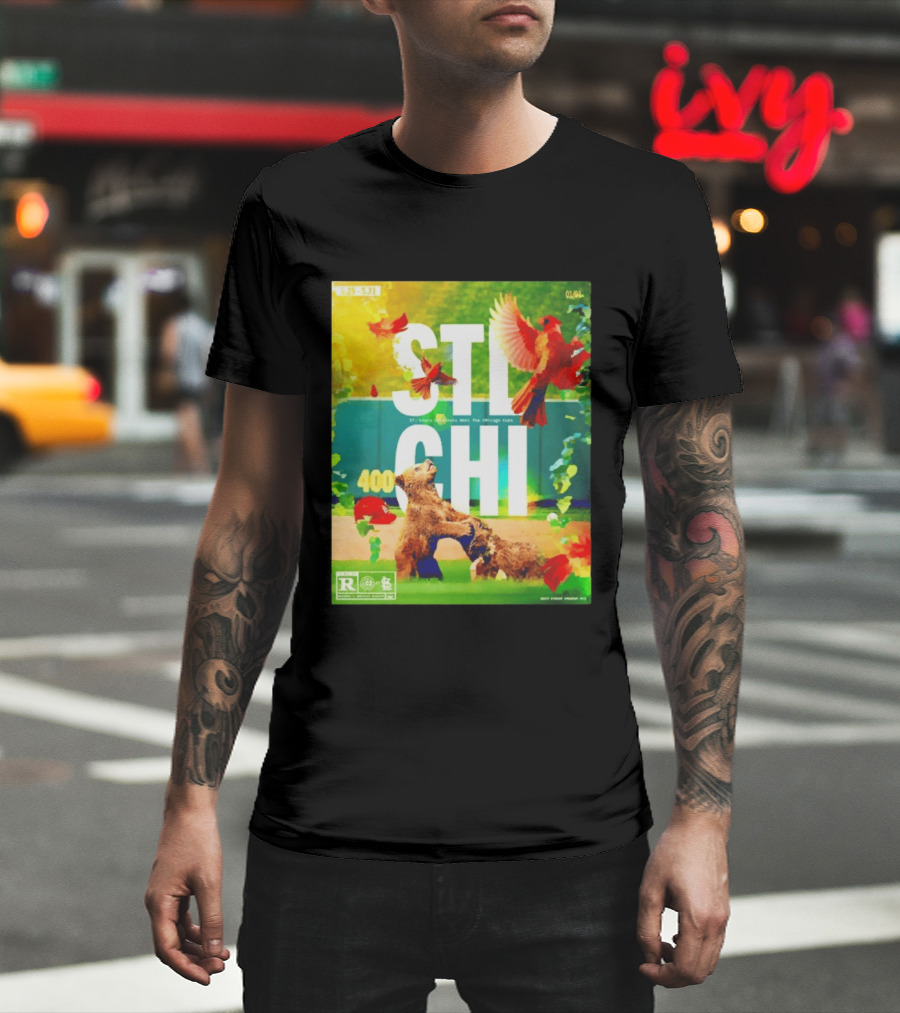 STL CHI St Louis Cardinals Vs Chicago Cubs 400 Stadium Rivalry 9 25 31 T-Shirt