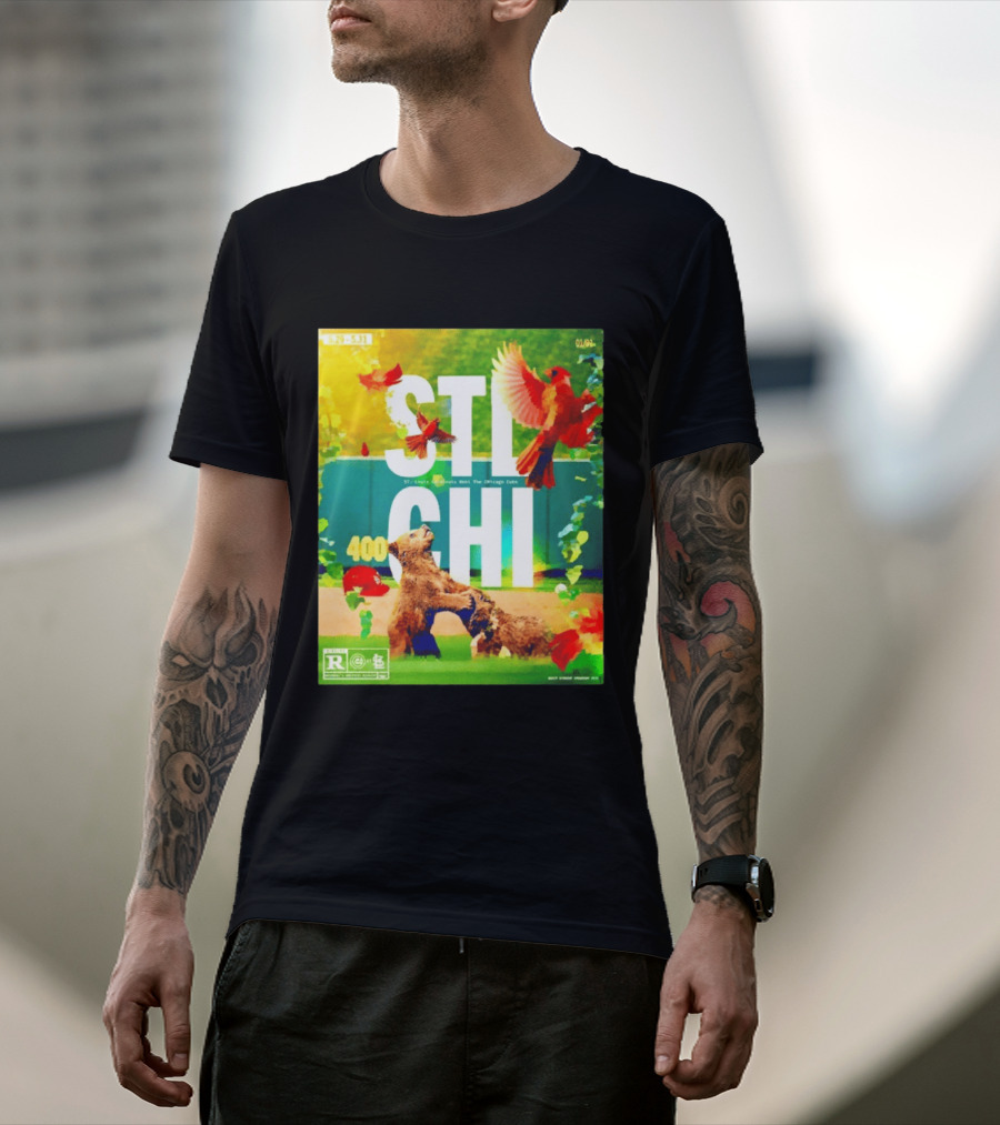 STL CHI St Louis Cardinals Vs Chicago Cubs 400 Stadium Rivalry 9 25 31 T-Shirt