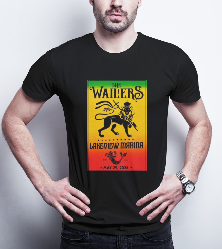 The Wailers Lakeview Marina Birmingham AL May 29 2026 Lion And Mermaid T-Shirt