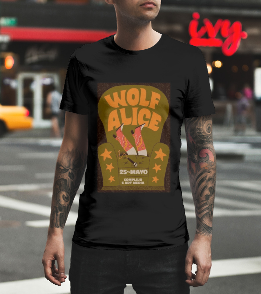 Wolf Alice Complejo C Art Media 25 De Mayo 2026 T-Shirt