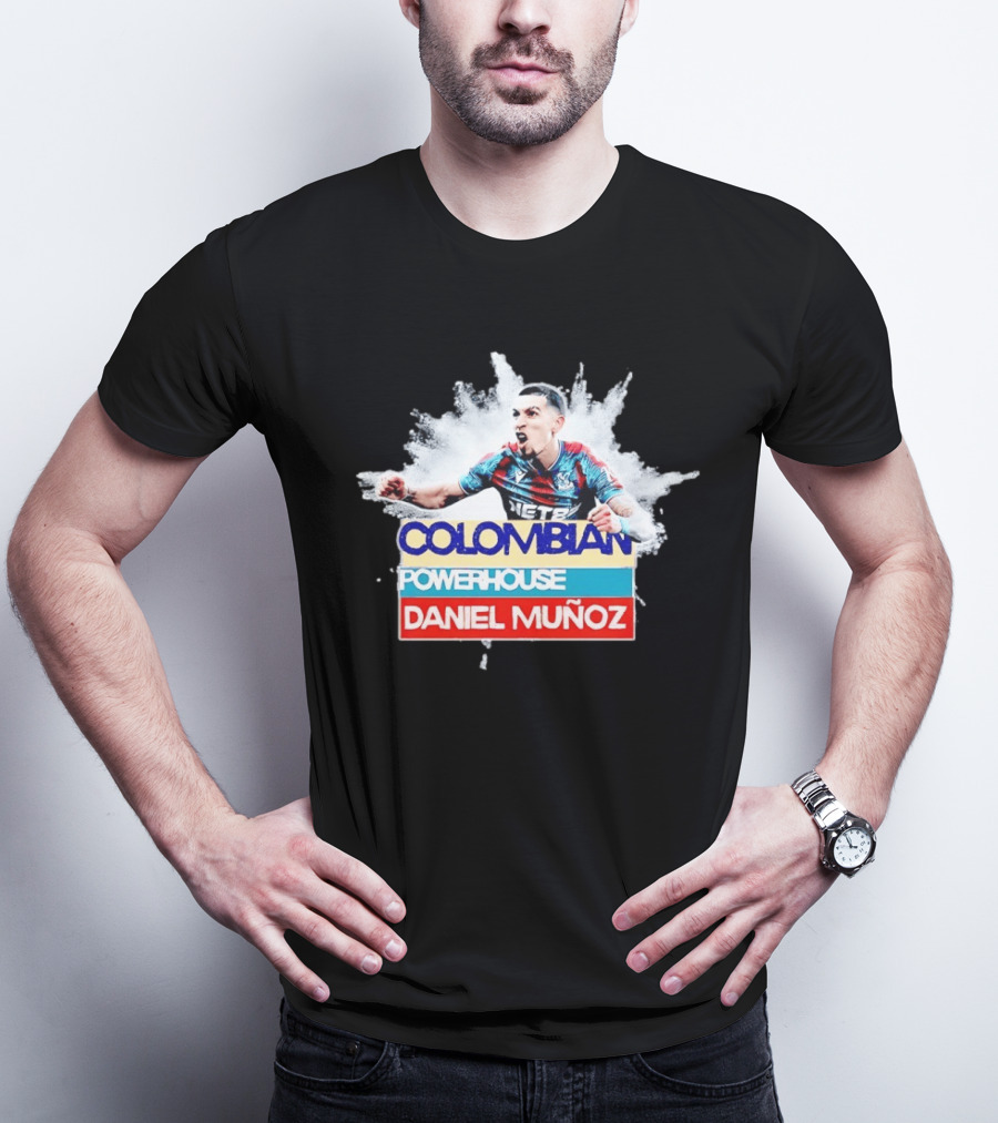 Colombian Powerhouse Daniel Muñoz Crystal Palace Premier League T-Shirt