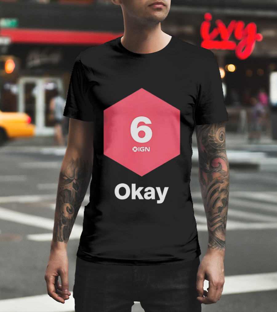 IGN Gaming Review Meme Culture 6 Okay Rating T-Shirt