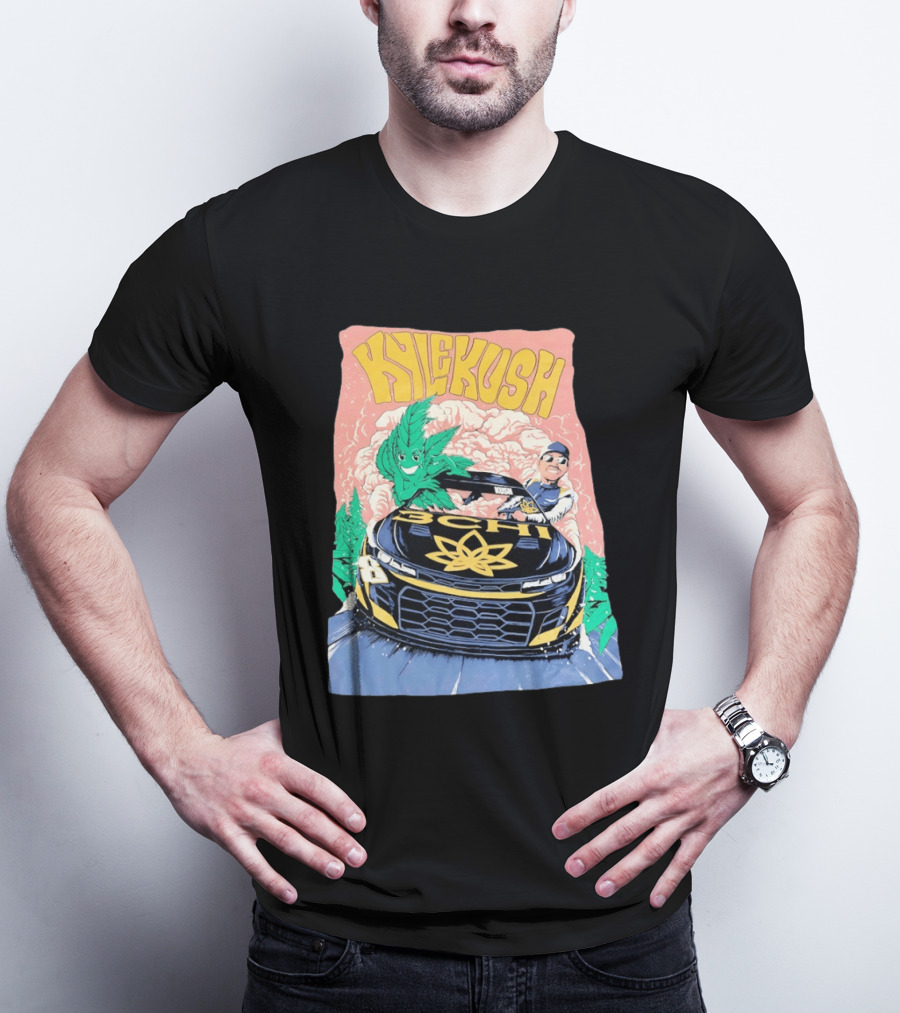 Kyle Kush NASCAR 8 3CHI Racing Car Cannabis T-Shirt