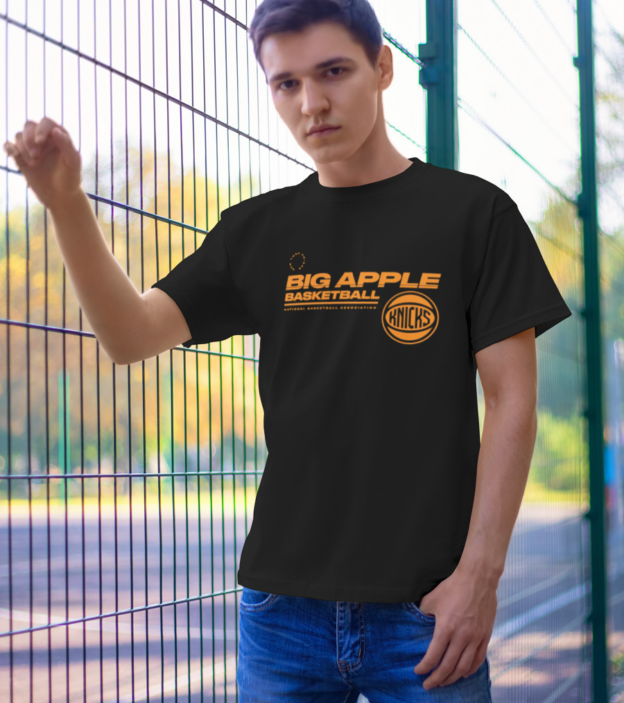 Big Apple Basketball New York Knicks National Basketball Association T-Shirt