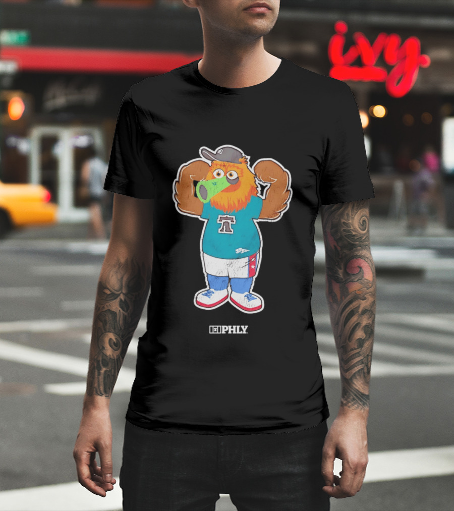Phillie Phanatic Peashooter Phillies Eagles Plants Vs Zombies Mashup PHLY Fan T-Shirt
