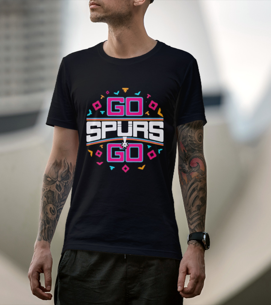 Go Spurs Go San Antonio Spurs NBA Team Spirit Celebration T-Shirt