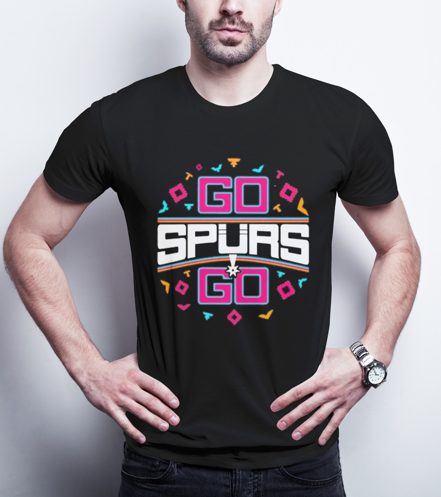 Go Spurs Go San Antonio Spurs NBA Team Spirit Celebration T-Shirt